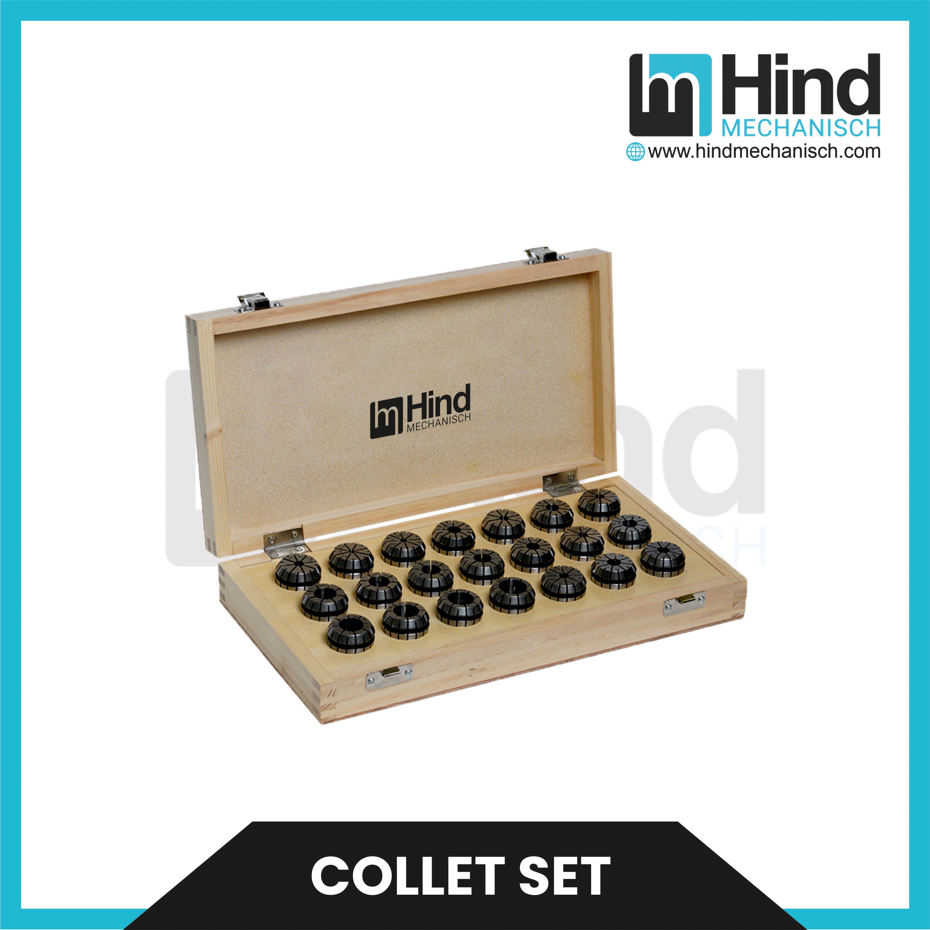 ER40 COLLET SET WITH PREMIUM WOODEN BOX – Hindmechanisch
